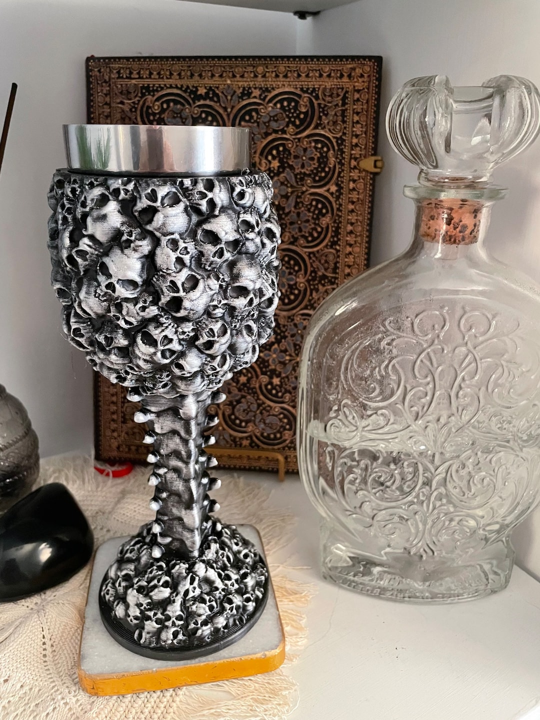 Spooky Skull Goblet Chalice - Etsy