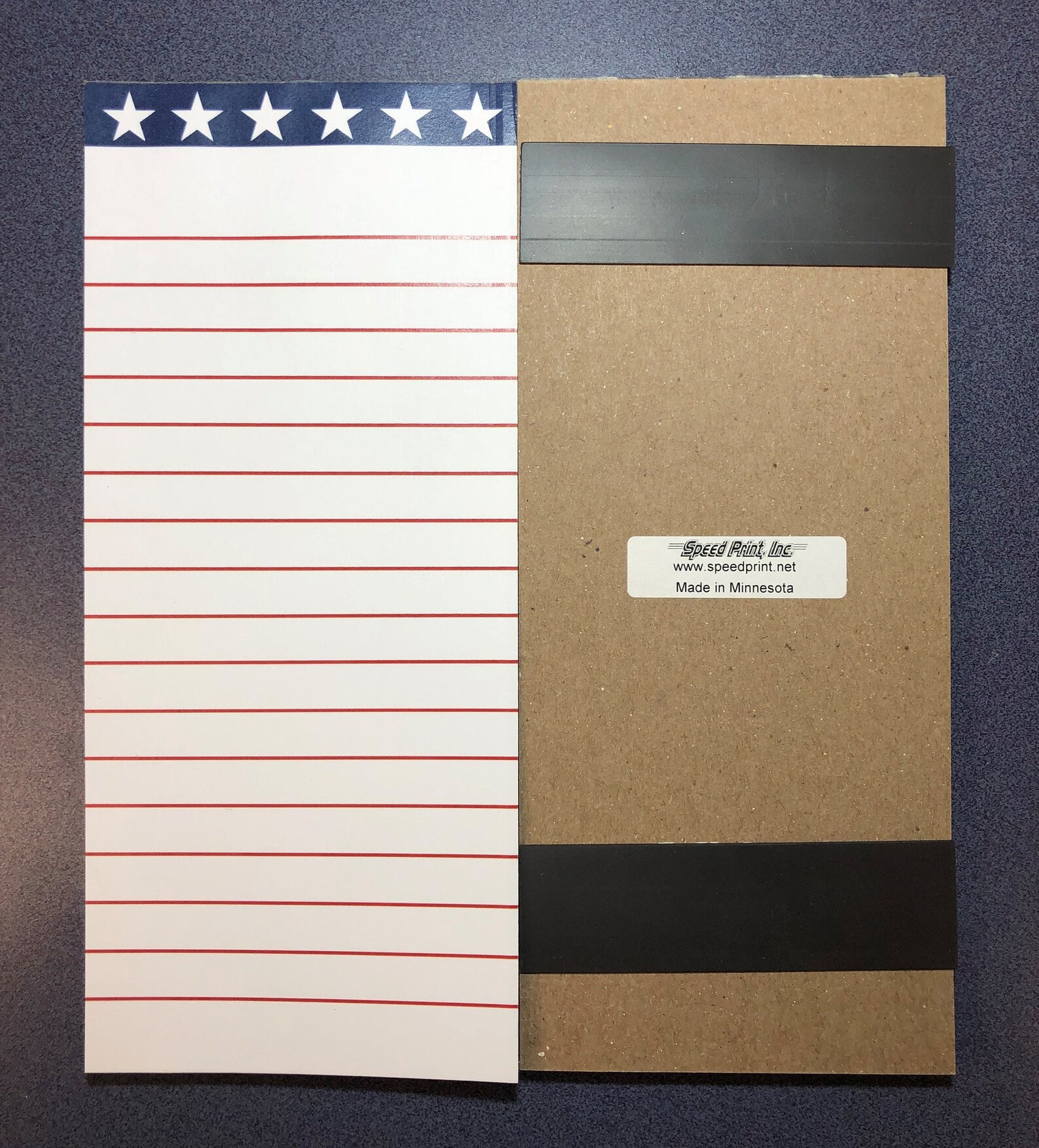 Stars and Stripes Lined Notepad - 3x8" List Pad - Etsy