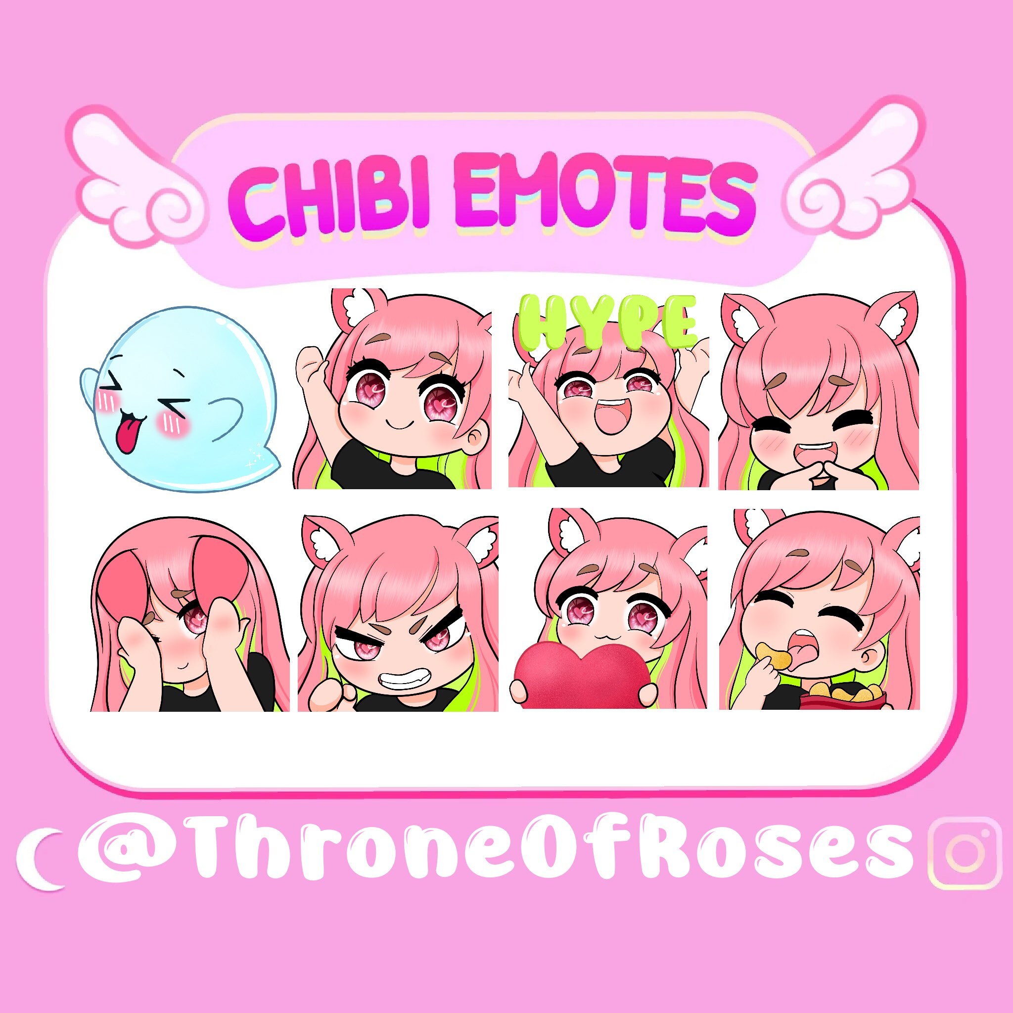 Cute Custom Twitch Emotes and Sub Badges - Etsy UK