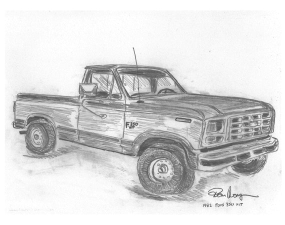 How To Draw A Ford F350