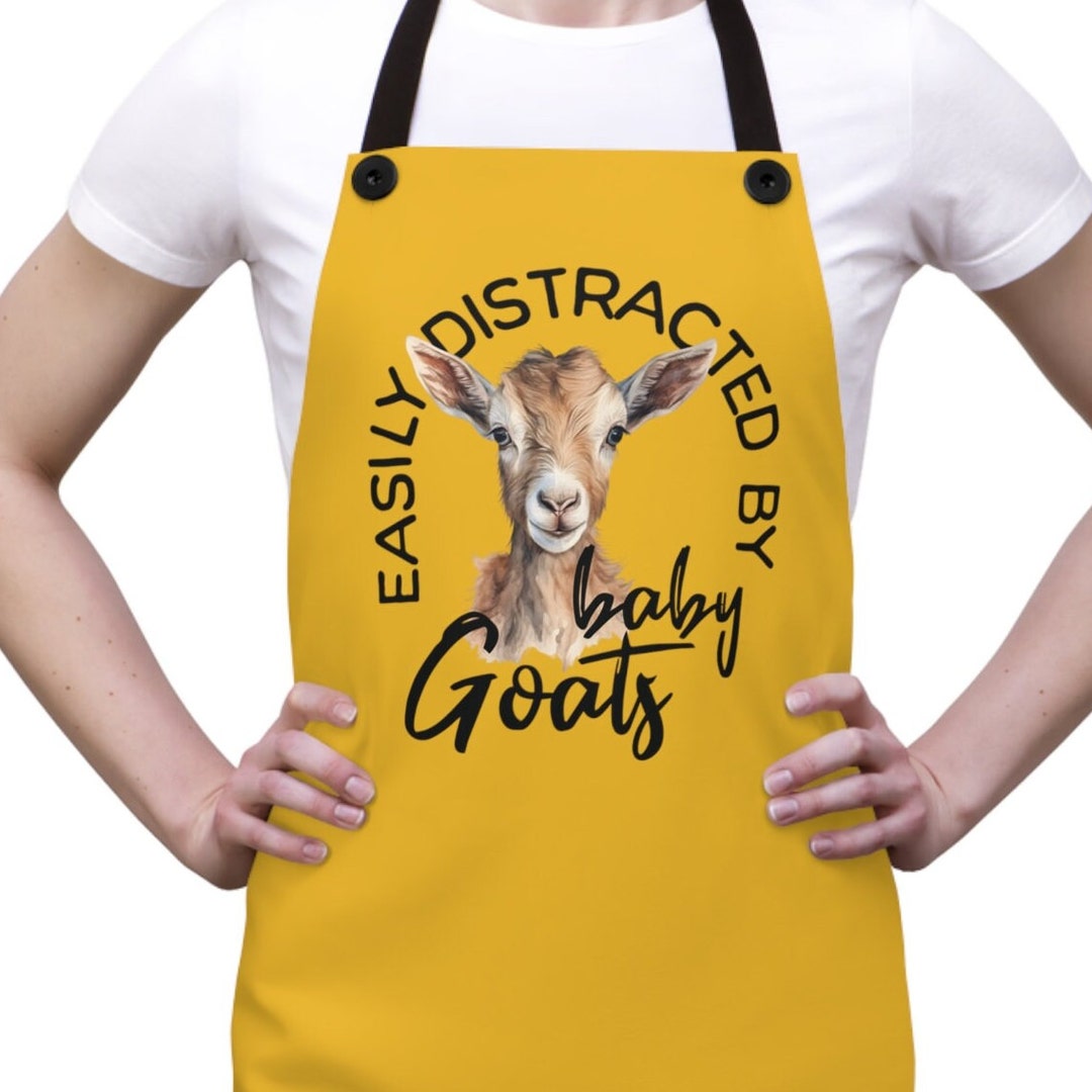 Gardener Apron Fun Cook Apron Artist Apron With Easily Distracted by ...