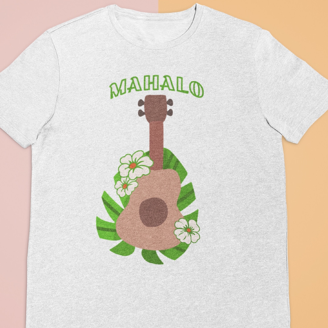 Hawaii Kids T-shirt: Mahalo Ukulele Aloha Vibes Tee - Etsy