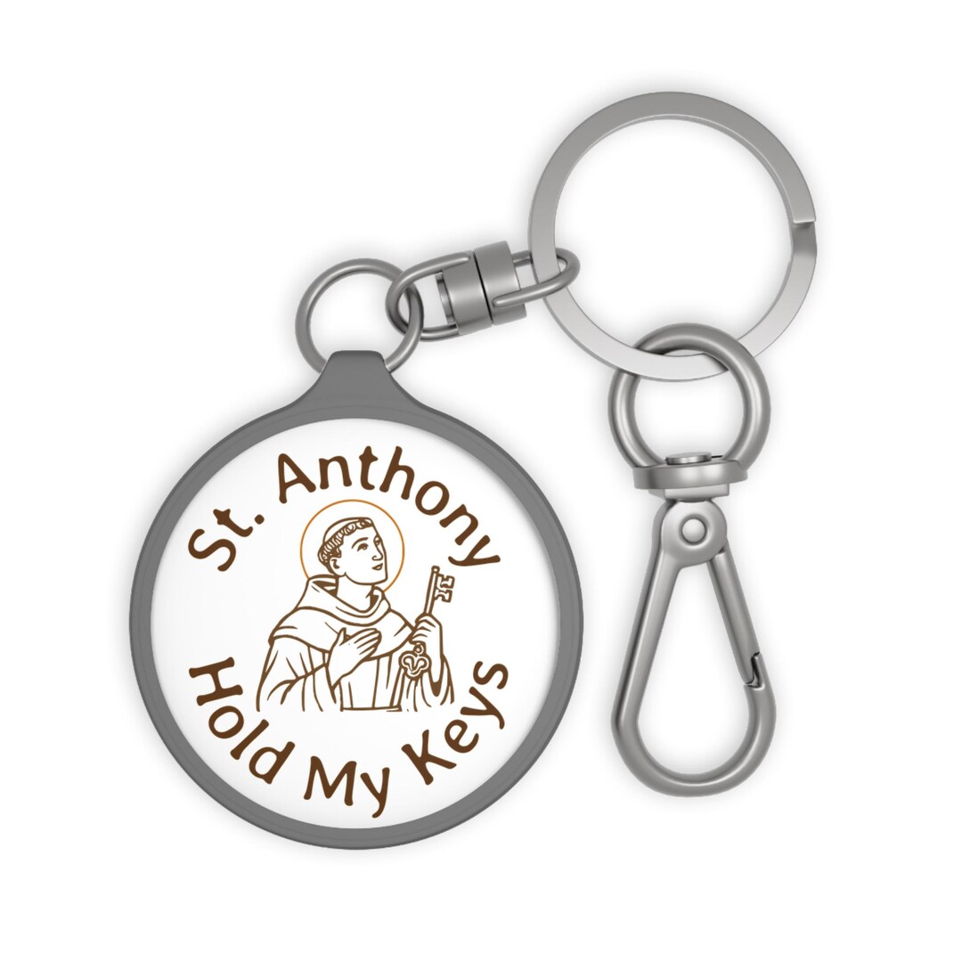 Keyring Tag, Funny St Anthony Key Ring - Novelty Keychain, Hilarious ...
