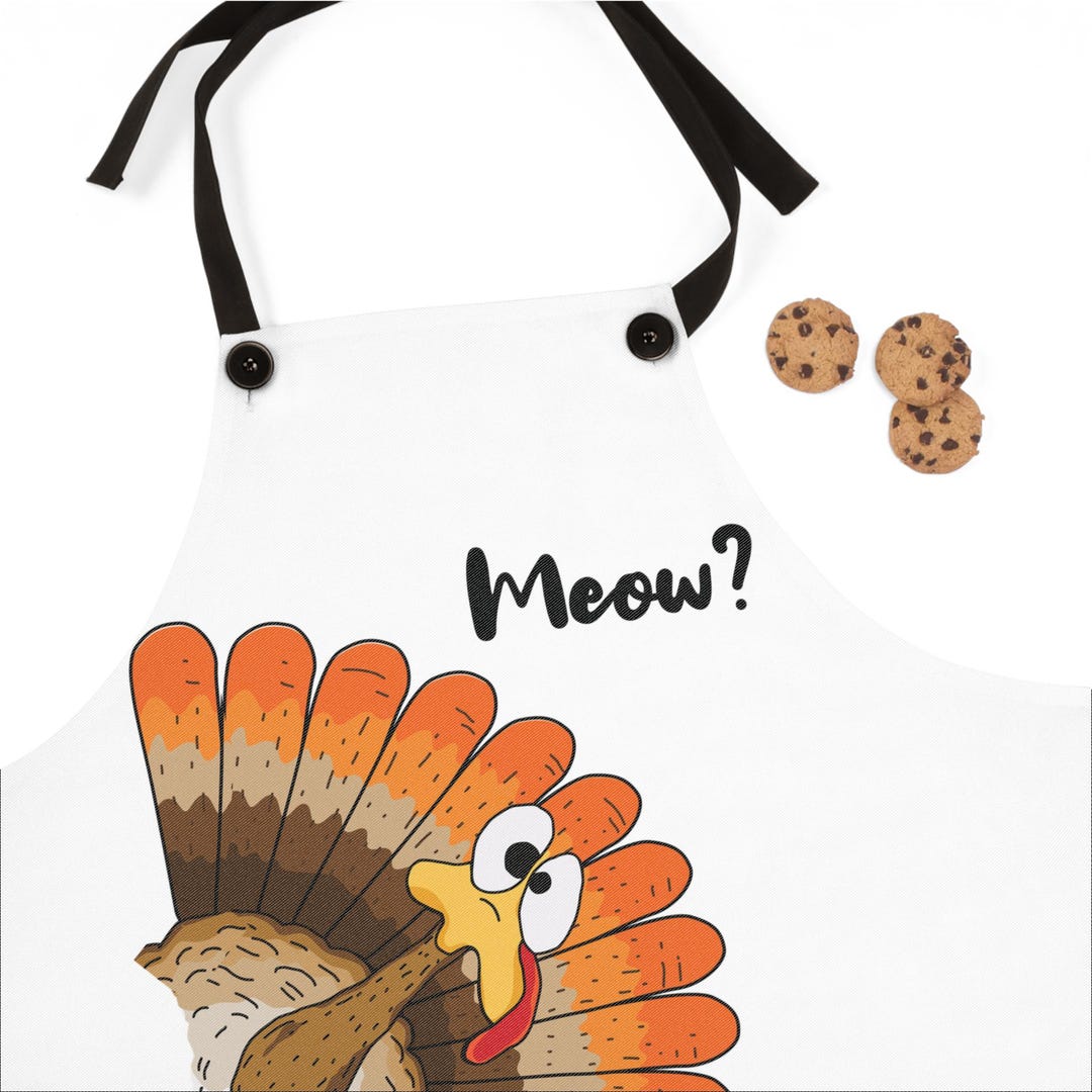 Funny Turkey Apron Thanksgiving Christmas Holiday Cooking Kitchen Apron ...
