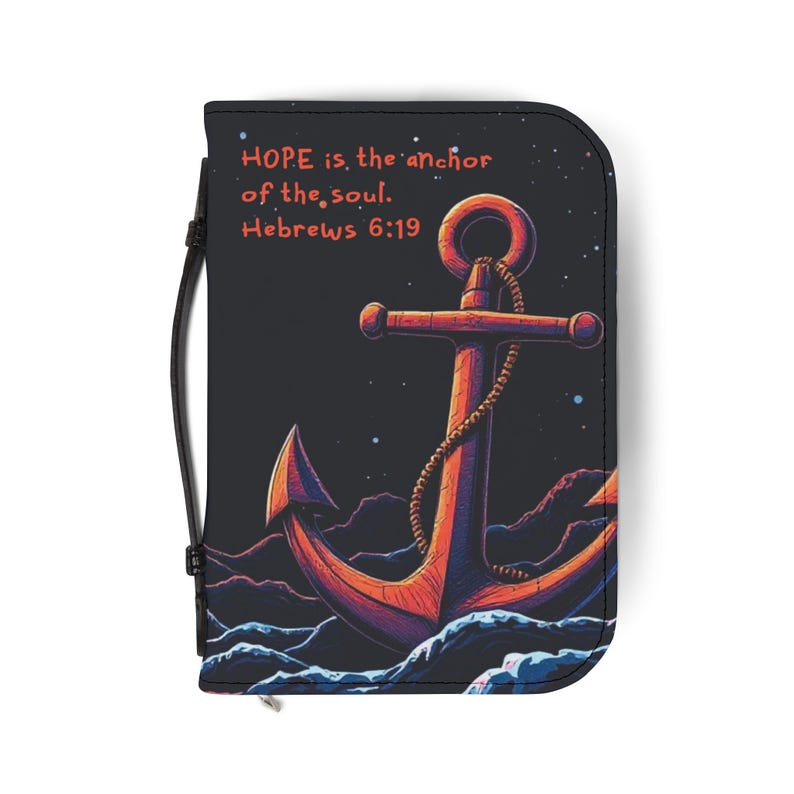 Nautical Bible Cover, Sailor Anchor Bible Case, Christian Gift for ...