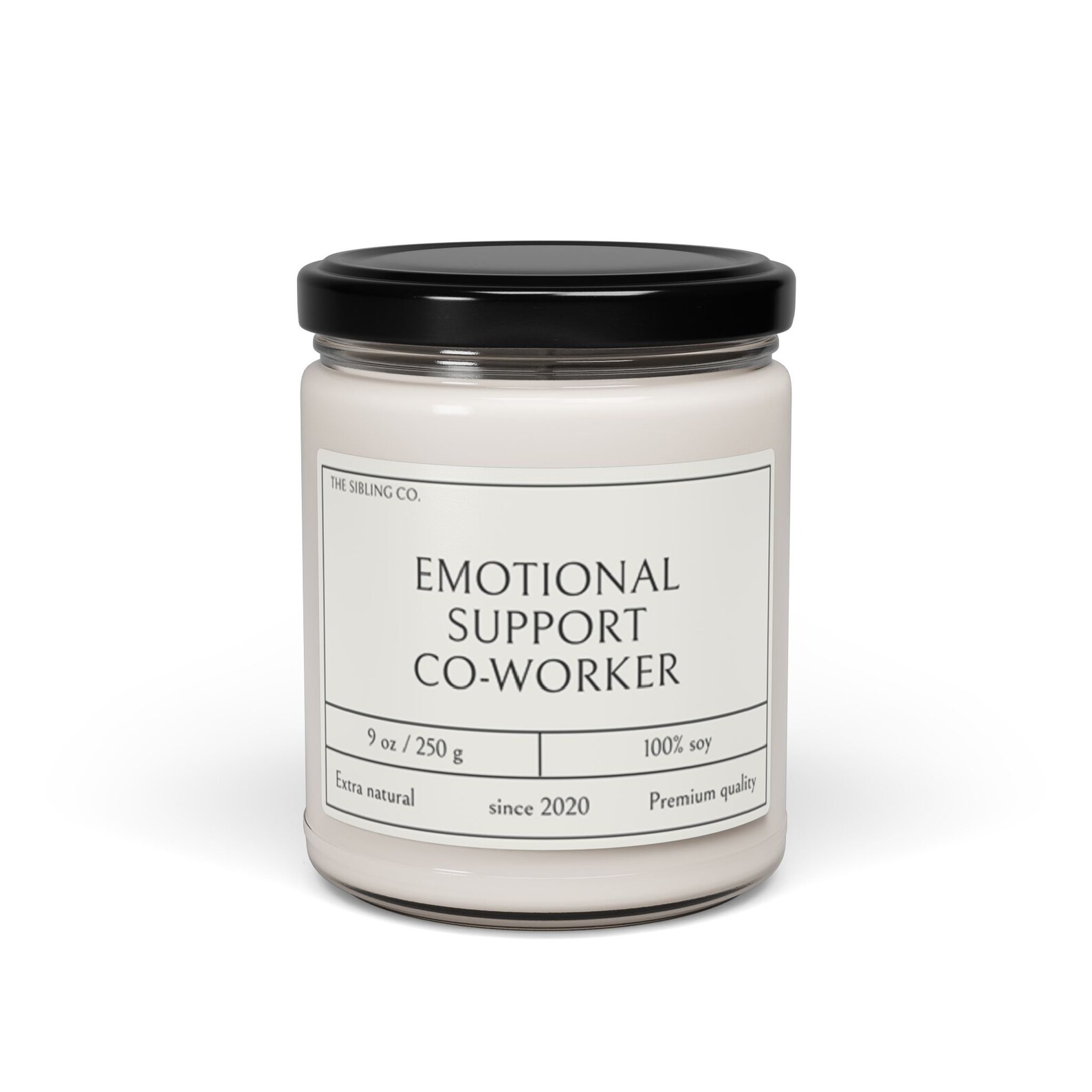 Funny Co-worker Scented Soy Candle, 9oz Emotional Support Coworker ...