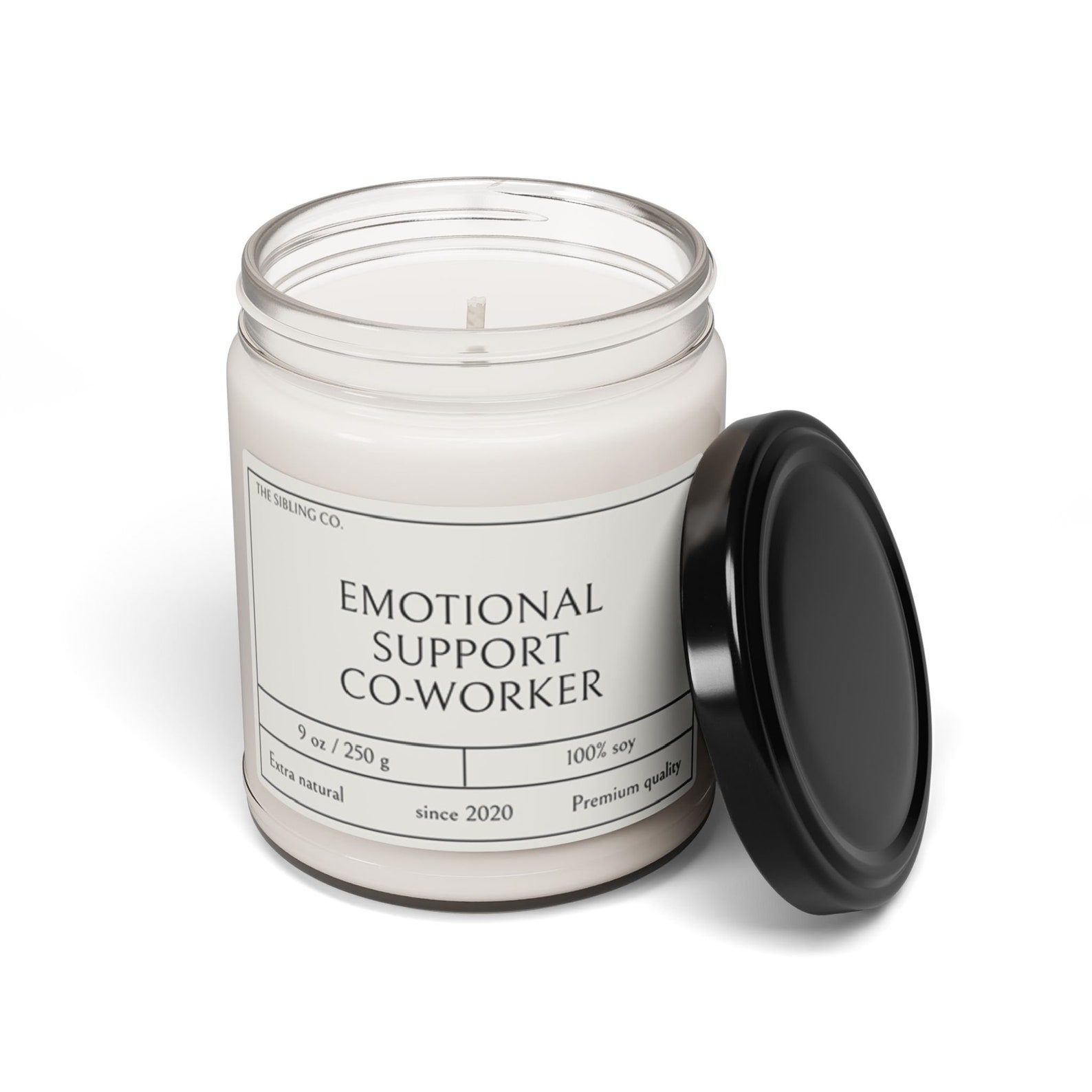 Funny Co-worker Scented Soy Candle, 9oz Emotional Support Coworker ...