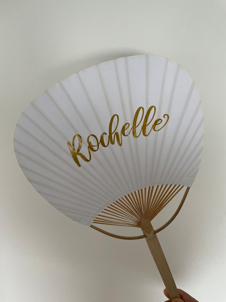 Personalised Paper Wedding Paddle Fan Place Cards Wedding Favours Hens ...