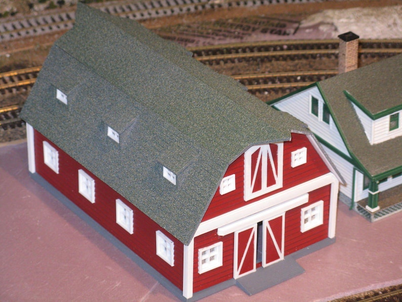 HO/N Scale Barn Model Kit for Train Layouts/dioramas/sets (n-scale) - Etsy