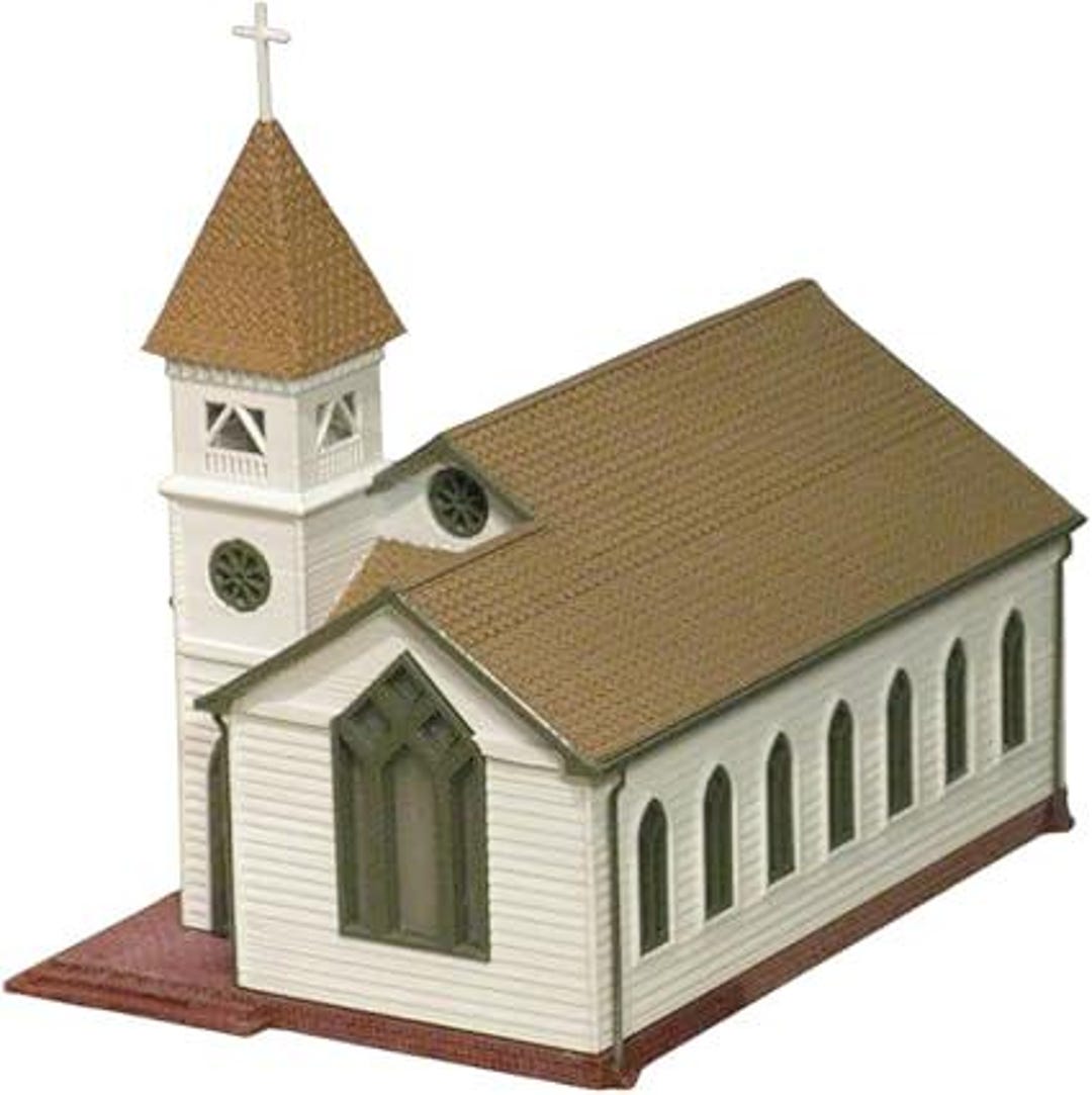HO/N Scale Church Model Kit for Train Layouts/dioramas/sets ho-scale - Etsy