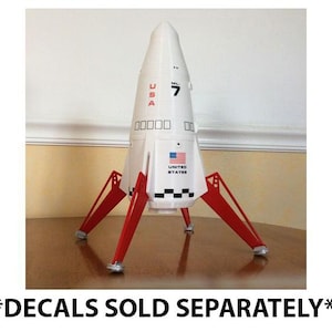 Vintage Mars Lander Model Rocket Reproduction - Etsy