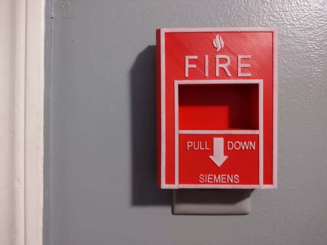 Personalized Name Option Life Size Realistic Fire Alarm Pull Light ...