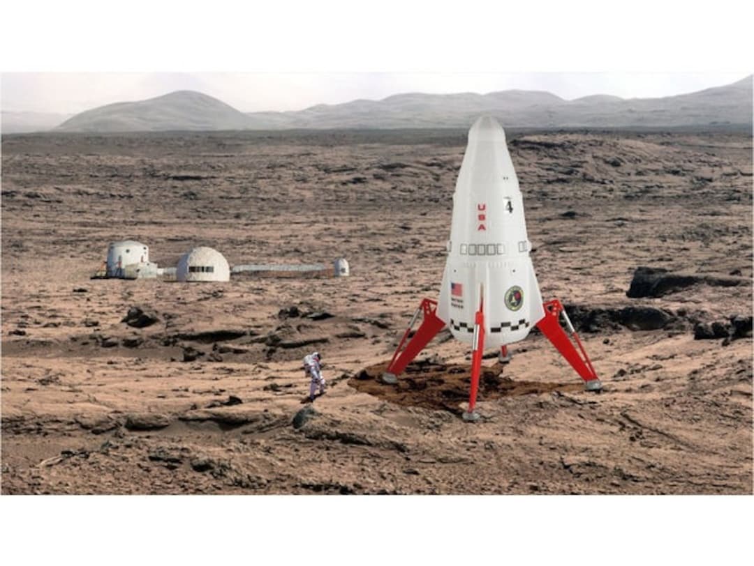Vintage Mars Lander Model Rocket Reproduction - Etsy