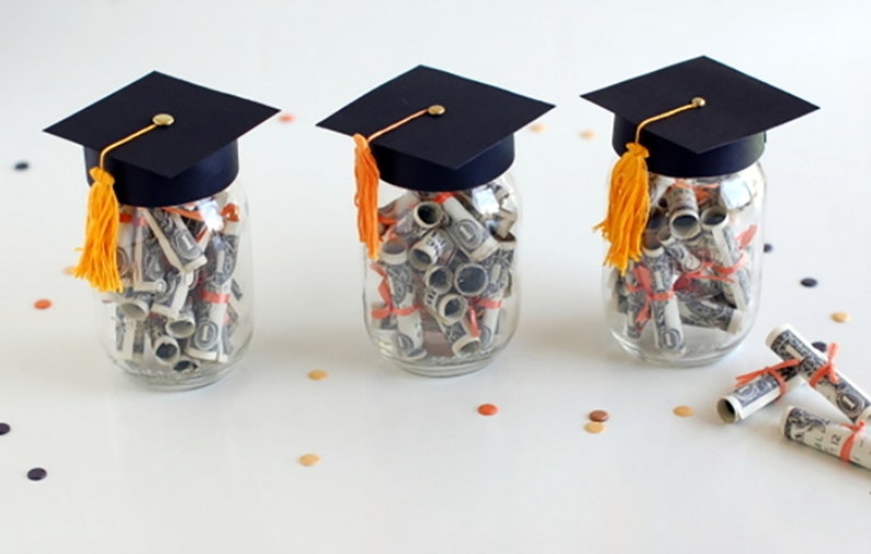 Graduation Cap Mason Jar Lid 3pk - Etsy