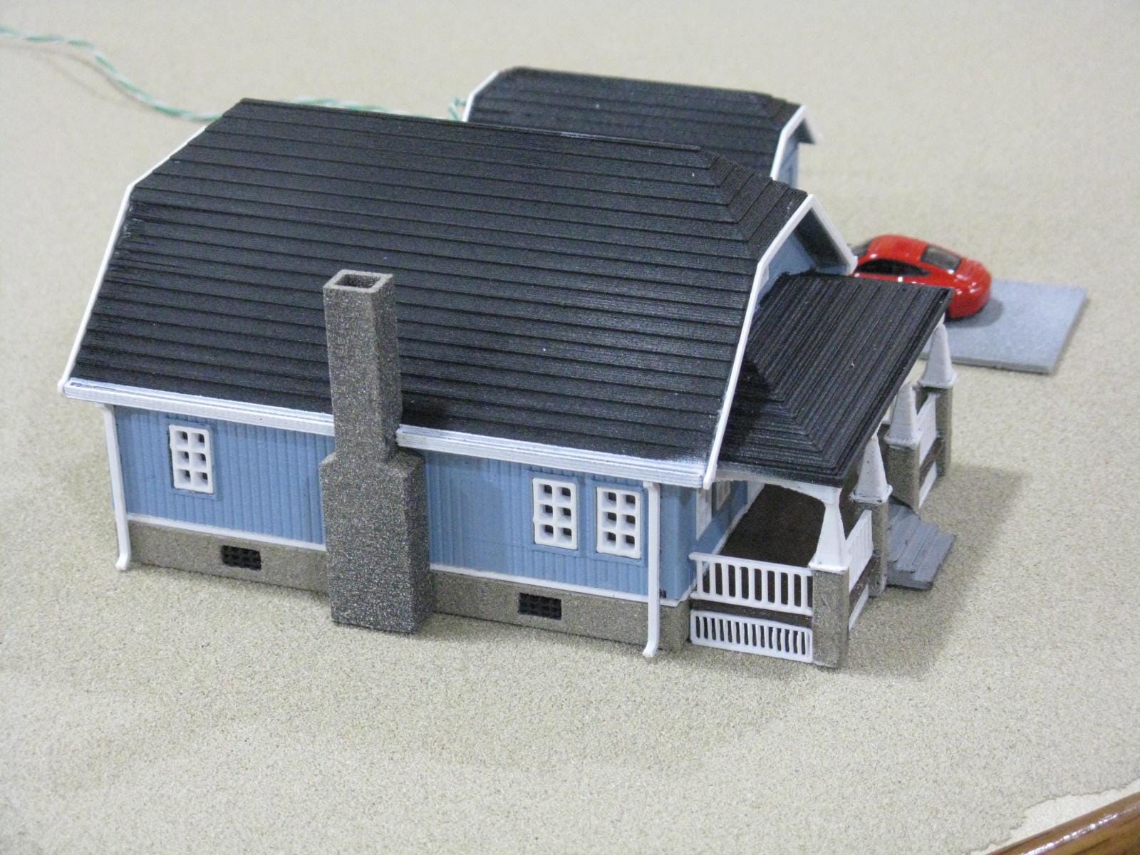 HO/N Scale Bungalow House for Train Set/dioramas/sets (n-scale) - Etsy