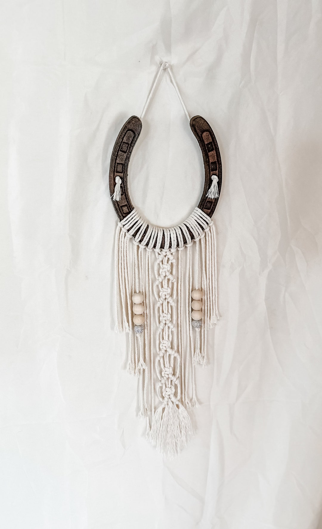 Macrame Horseshoe Wall Hanging Decor Art - Etsy