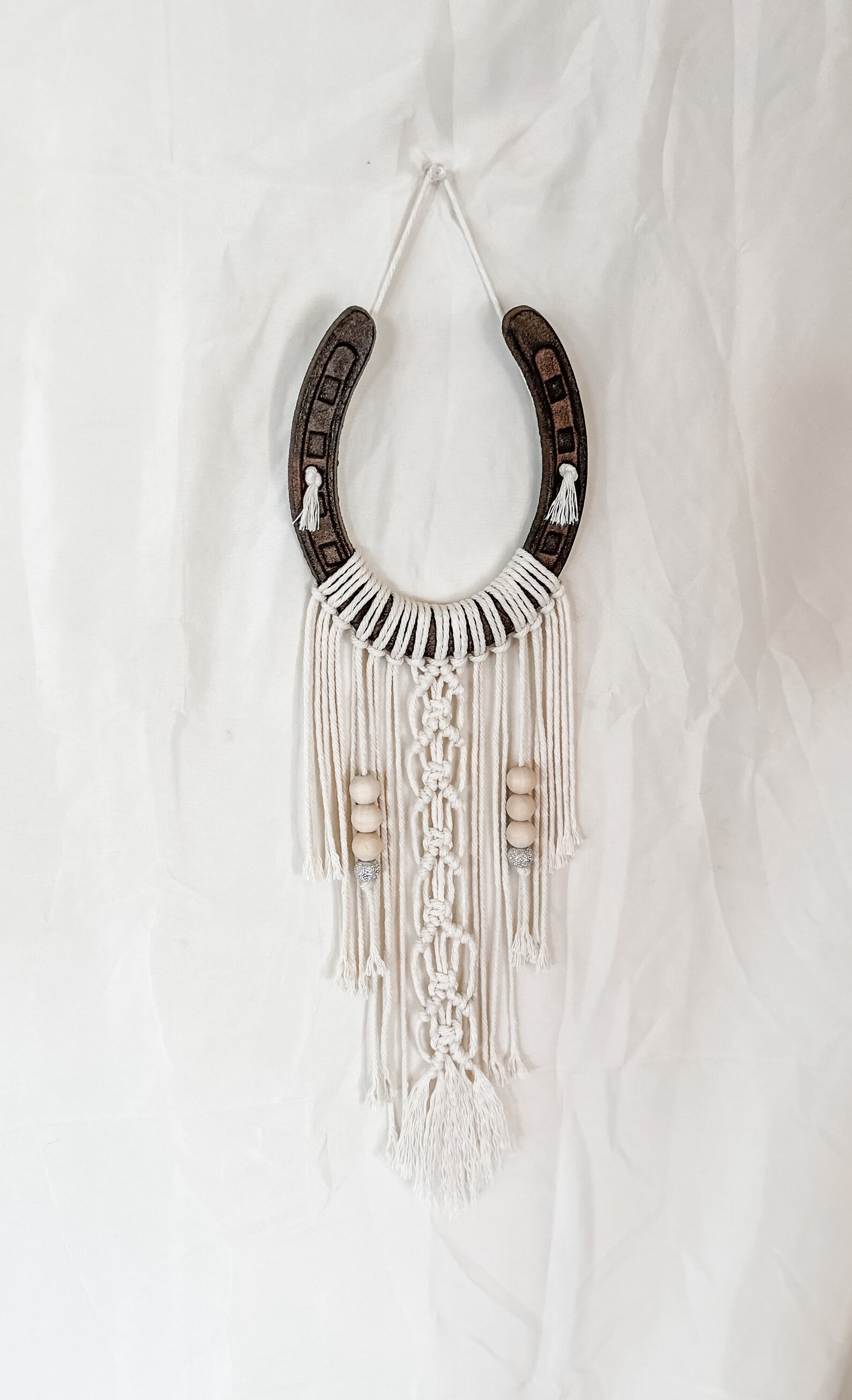 Macrame Horseshoe Wall Hanging Decor Art - Etsy