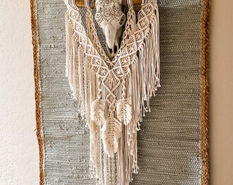 Super Cute Large Lion Head Handmade Macrame Vintage Macrame Cords and ...