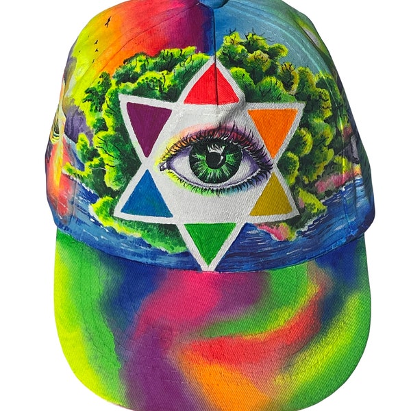 Handpainted Baseball Cap - Etsy