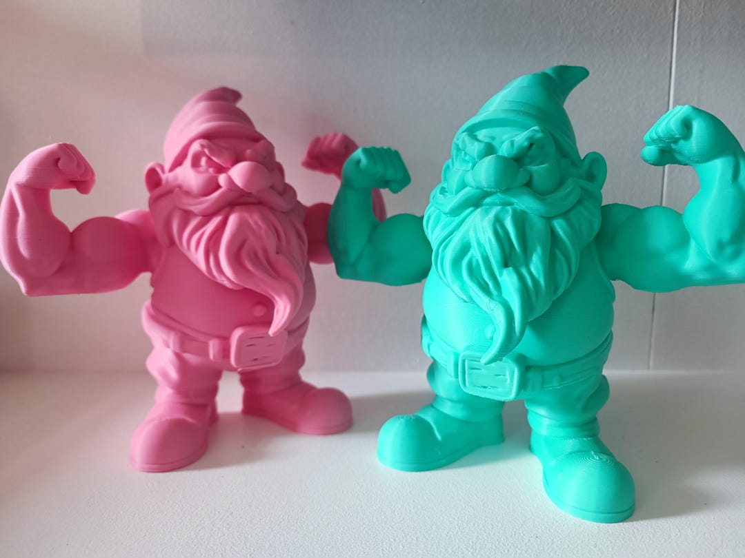 Muscular 3d-printed Dwarf Bodybuilder - Humorous Sports Decorative ...