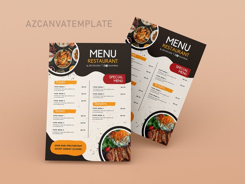 Price List Template | Small Business Pricing Editable in Canva ...