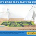 Kids City Town Roads Map Car Play Mat Printable Set Rug in Digital ...