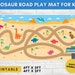 Kids City Town Roads Map Car Play Mat Printable Set Rug in Digital Play ...