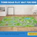 Kids City Town Roads Map Car Play Mat Printable Set Rug in Digital ...