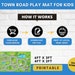 Kids City Town Roads Map Car Play Mat Printable Set Rug in Digital ...