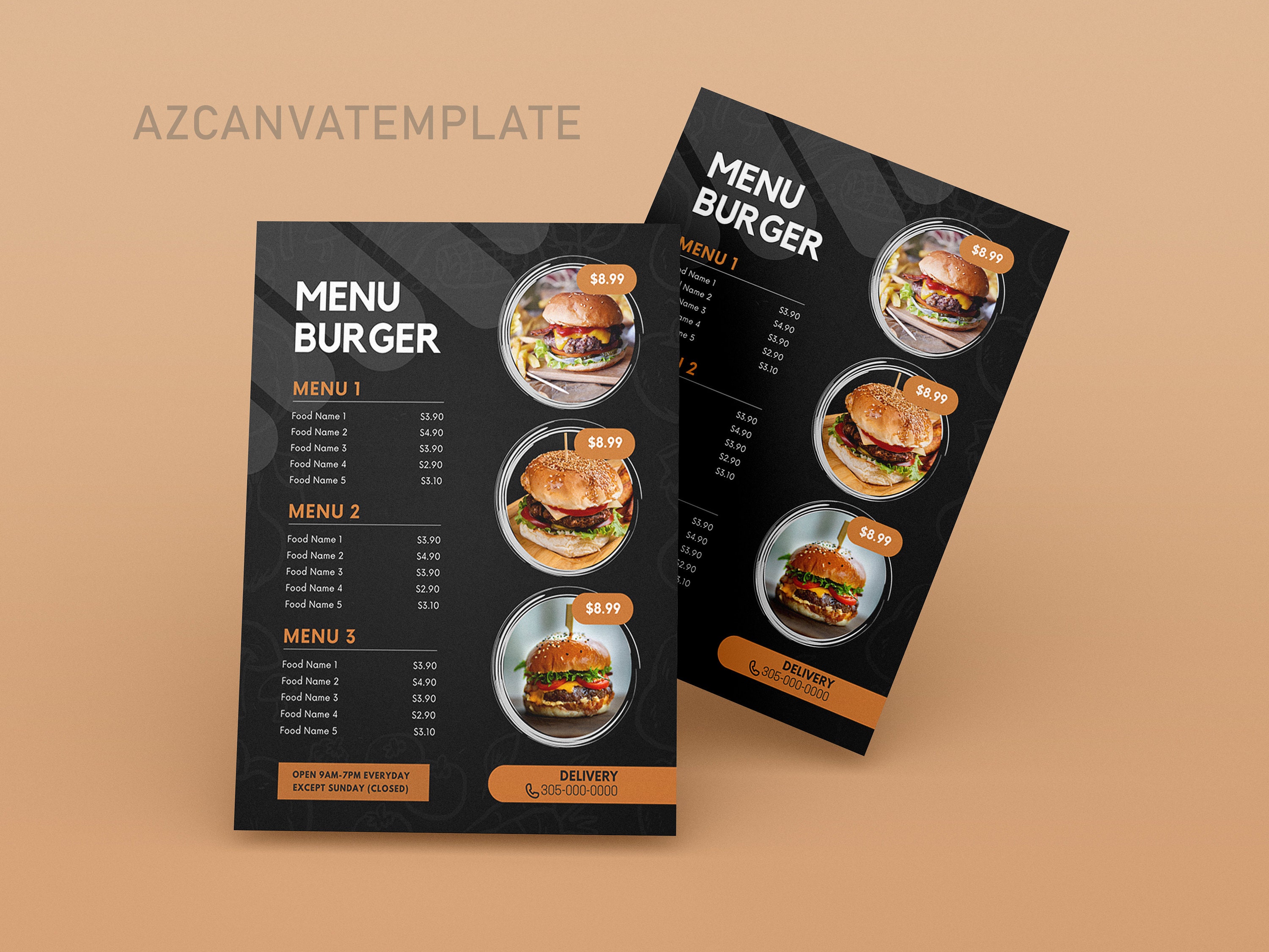 Price List Template Small Business Pricing Editable in Canva Printable ...