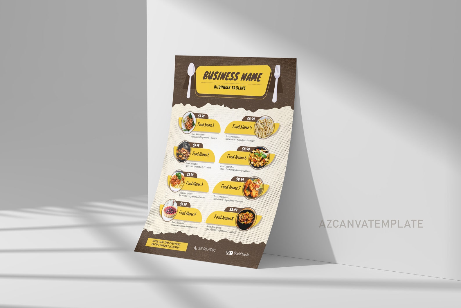 Price List Template Small Business Pricing Editable in Canva Printable ...