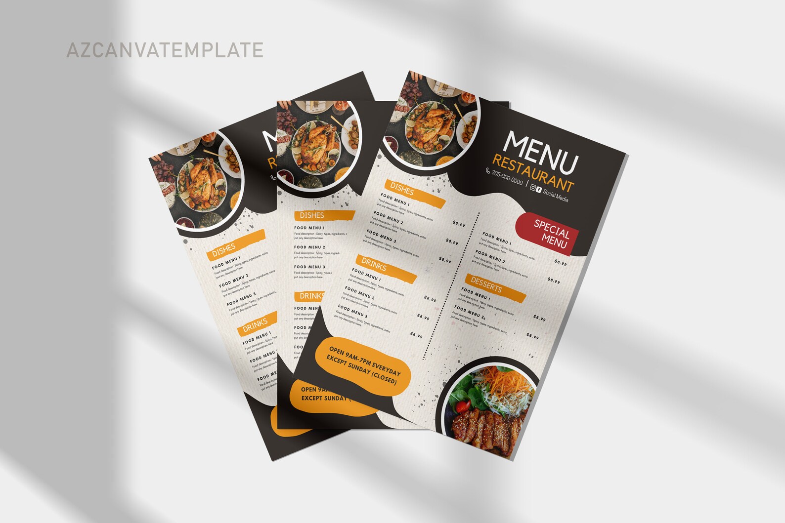 Price List Template | Small Business Pricing Editable in Canva ...