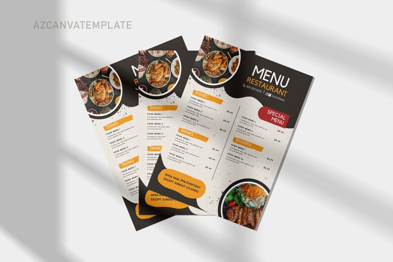 Price List Template | Small Business Pricing Editable in Canva ...