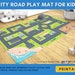 Kids City Town Roads Map Car Play Mat Printable Set Rug in Digital ...