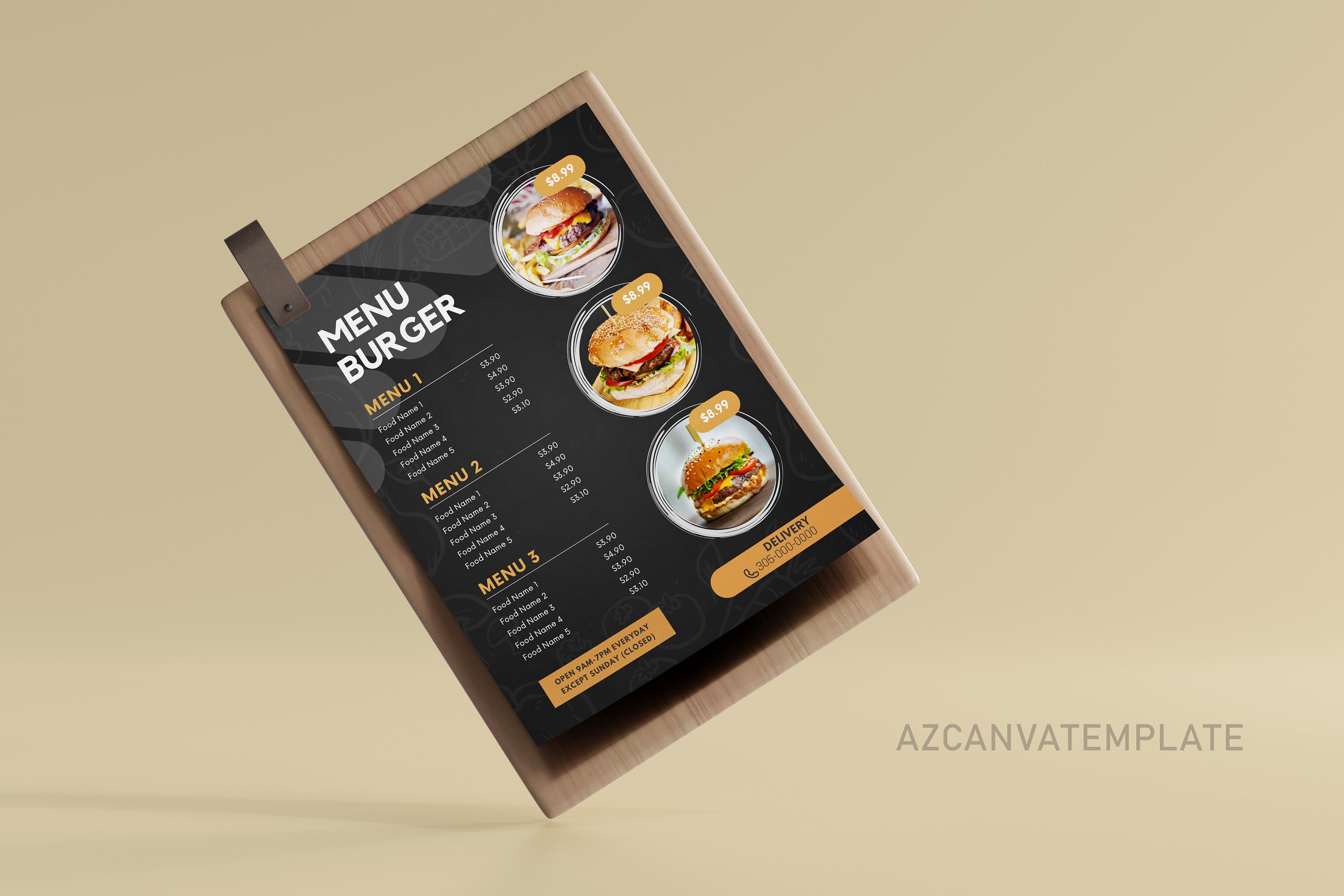 Price List Template Small Business Pricing Editable in Canva Printable ...