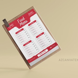 Price List Template Small Business Pricing Editable in Canva Printable ...