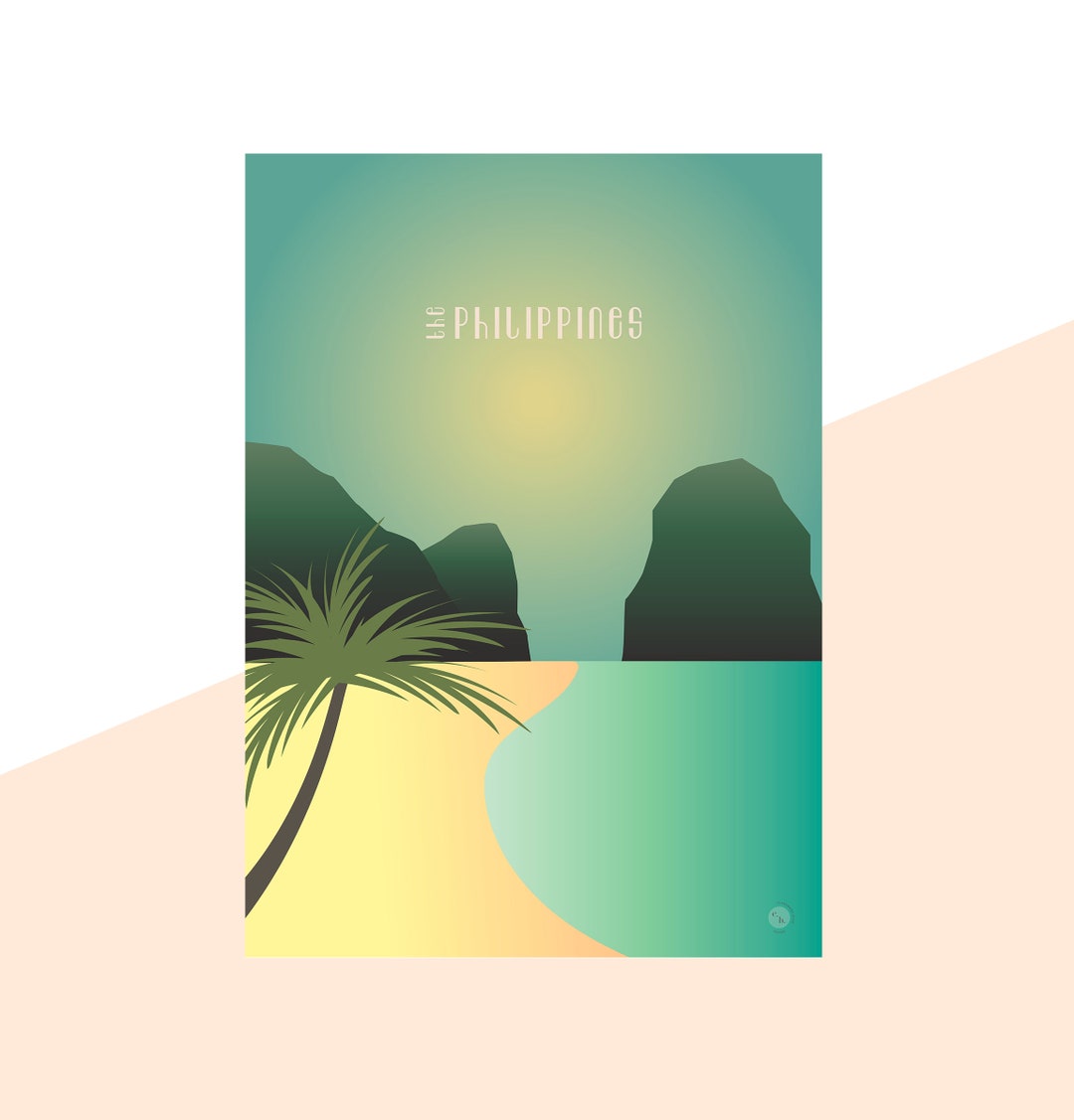 The Philippines Minimalist Travel Poster Graphic Design Illustration ...