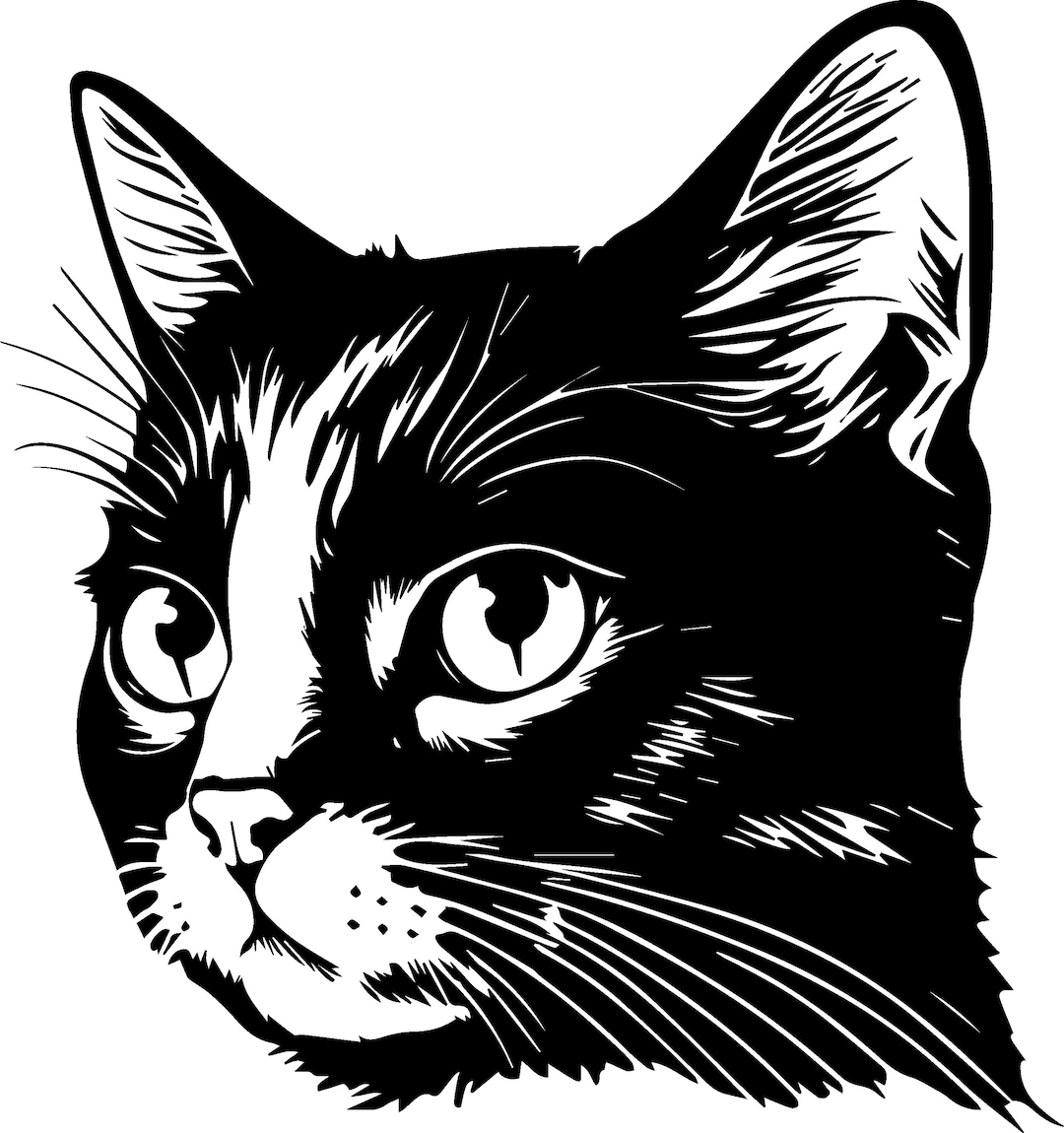 Customizable Cat SVG File for Crafts and DIY Projects - Etsy