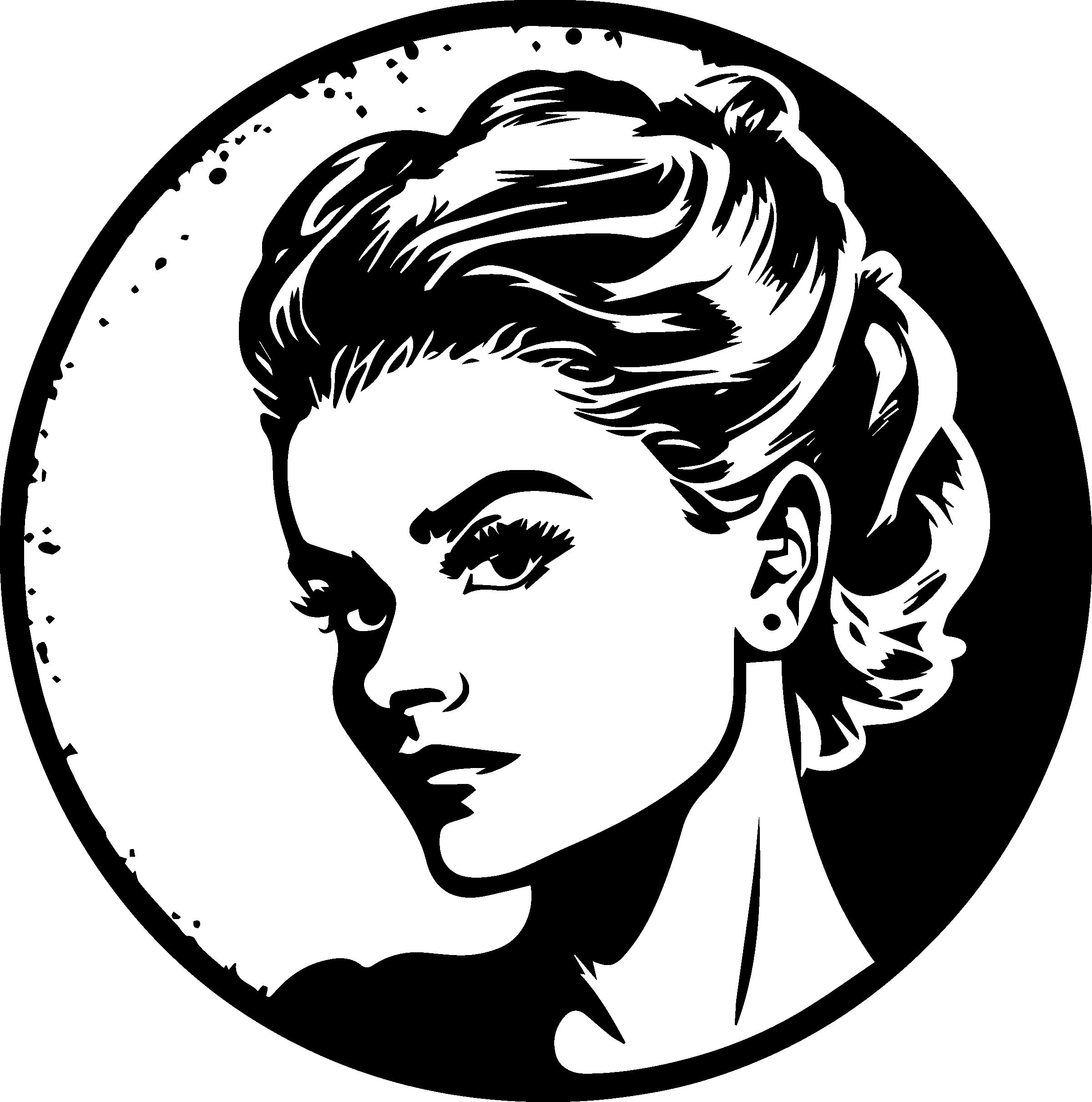 Customizable Female Face SVG File for Crafts and DIY Projects Canva ...