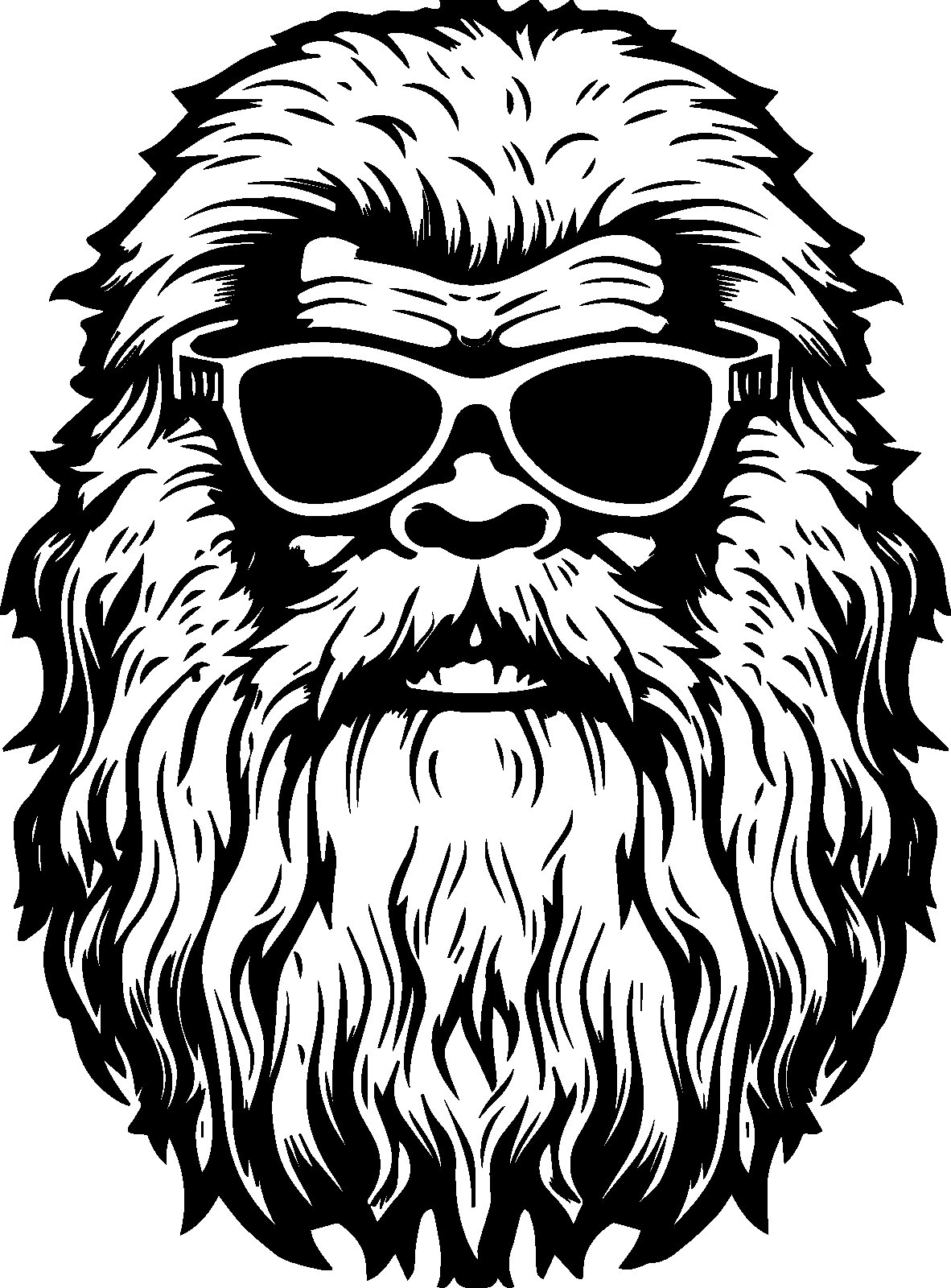 Yeti With Sunglasses SVG, Cool Yeti SVG, Abominable Snowman Clipart ...