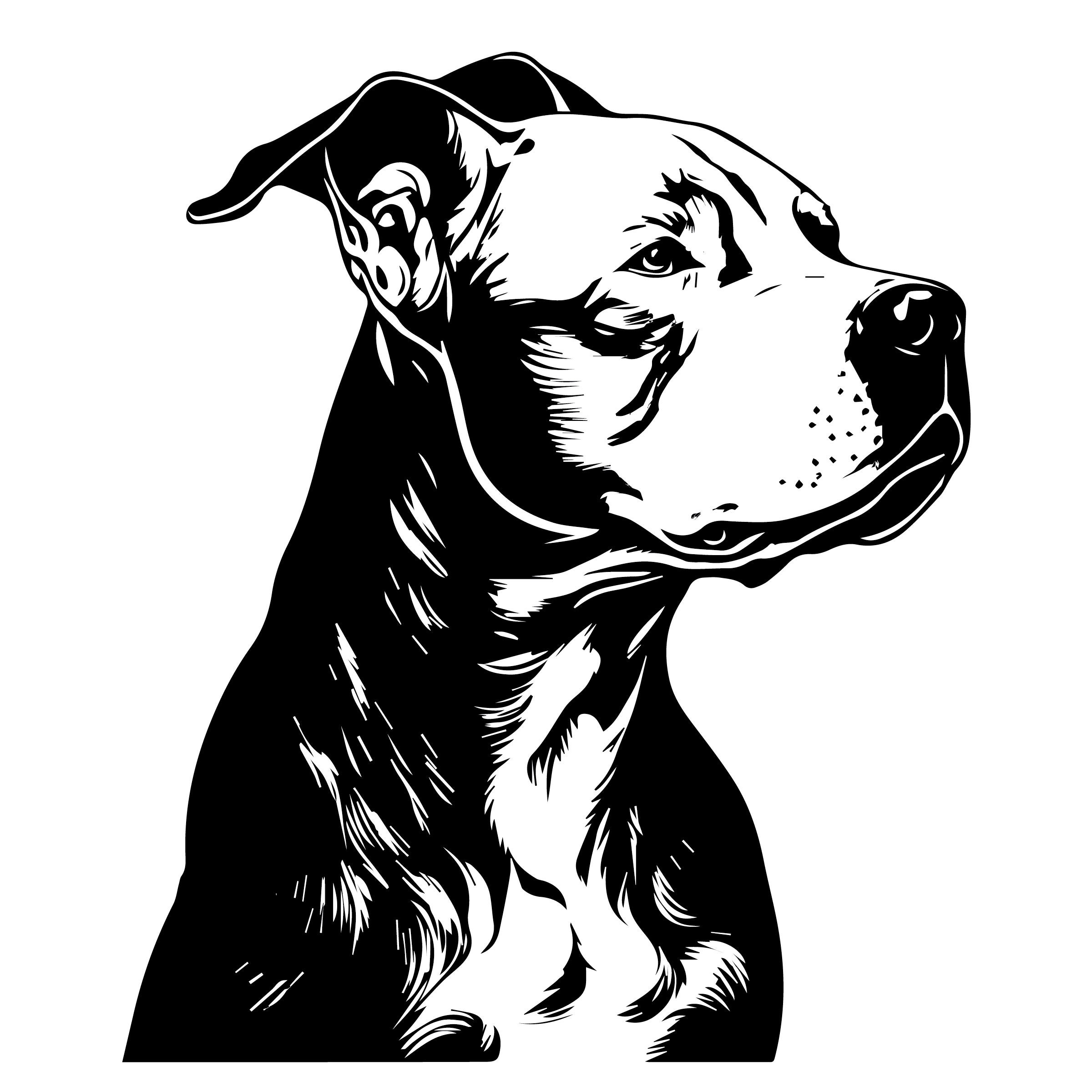 Customizable Pitbull Head SVG File for Crafts and DIY Projects Canva ...
