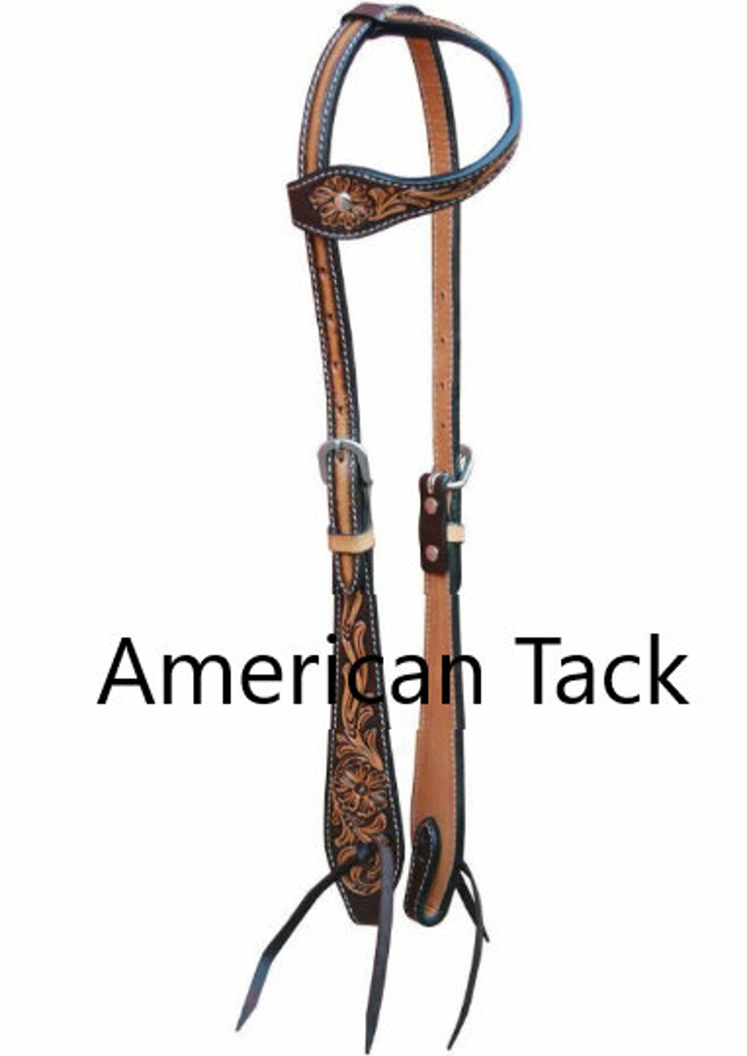 Western Two Tone Tack Set of Headstall and Breast Collar With Hand ...