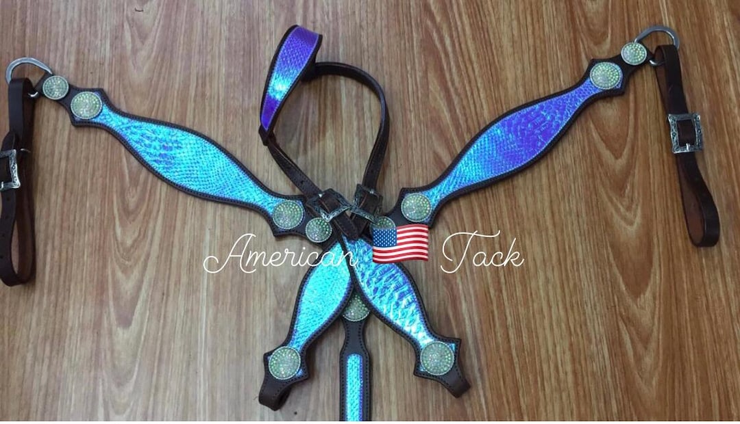 Western Bling Tack Set of Headstall and Breast Collar - Etsy