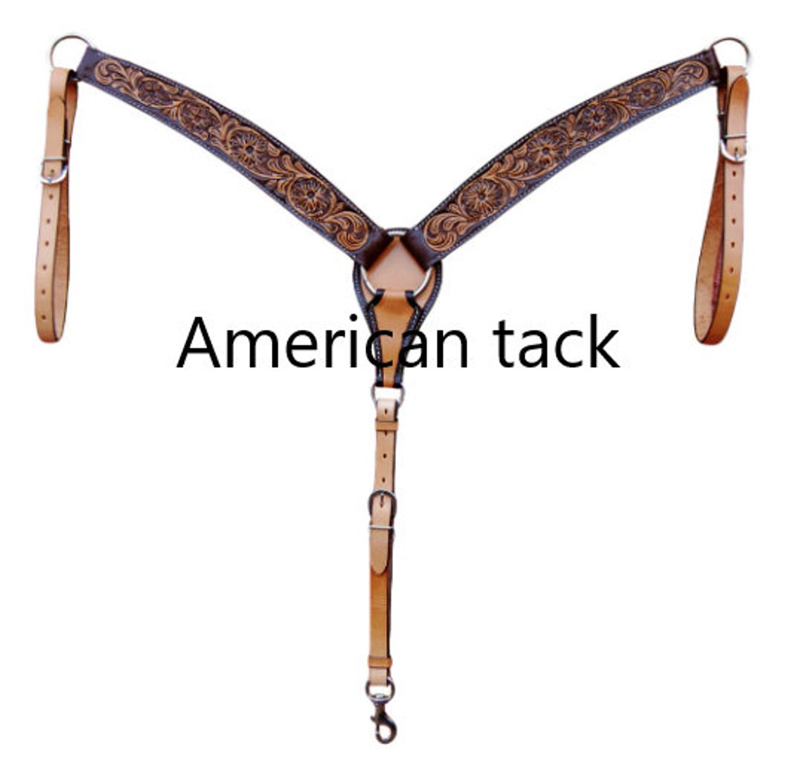 Western Two Tone Tack Set of Headstall and Breast Collar With Hand ...