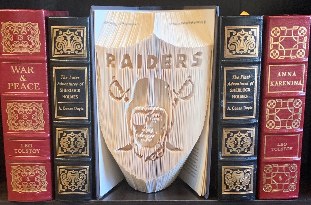 Oakland Raiders Folded Book Art - Football Gift - Raiders Gift - NFL ...