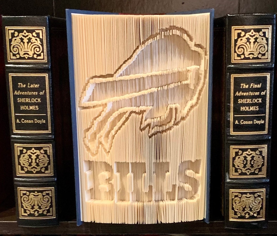 Buffalo Bills Folded Book Art - Football Fan Gift - Personalized Gift ...