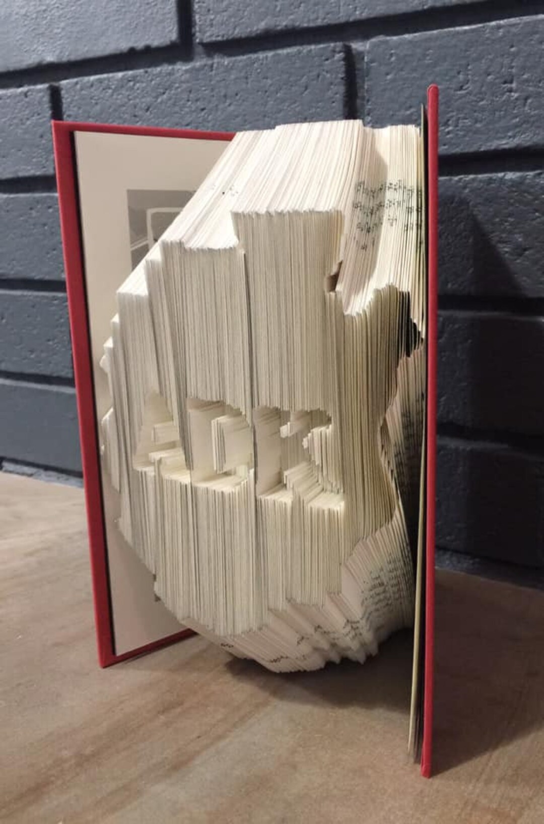 Adirondack Mountains Folded Book Art, ADK - Personalized Gift - Camping ...