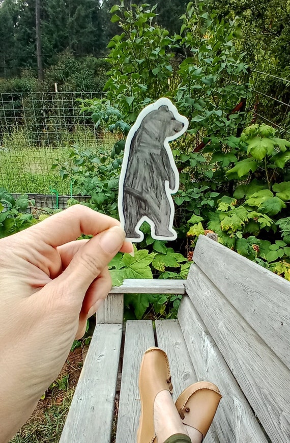 Sketchy Grizz Waterproof Vinyl Sticker decal 3x1.5 in Stickers, Labels ...