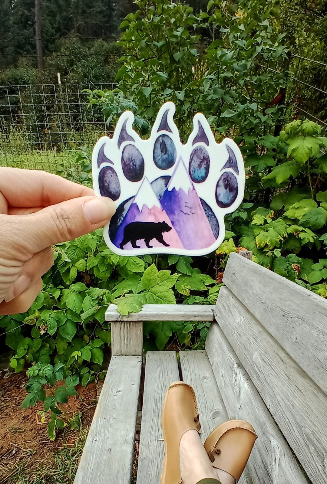 Bear Claw Waterproof Vinyl Sticker Decal 3x3 In - Etsy