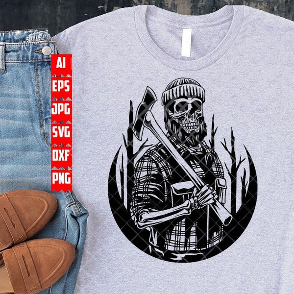 Lumberjack Tree Design - Etsy